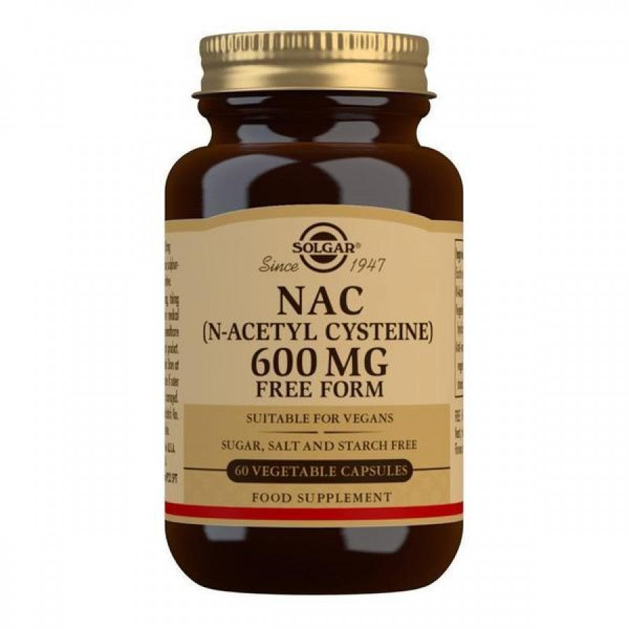 Solgar NAC (N-Acetyl Cysteine) 600mg 60vegcaps — The Health Shop